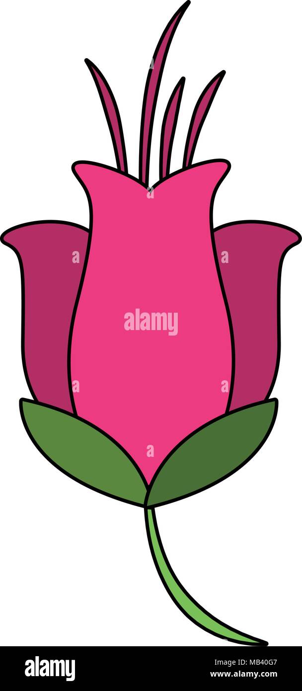 Beautiful flower cartoon Stock Vector Image & Art - Alamy