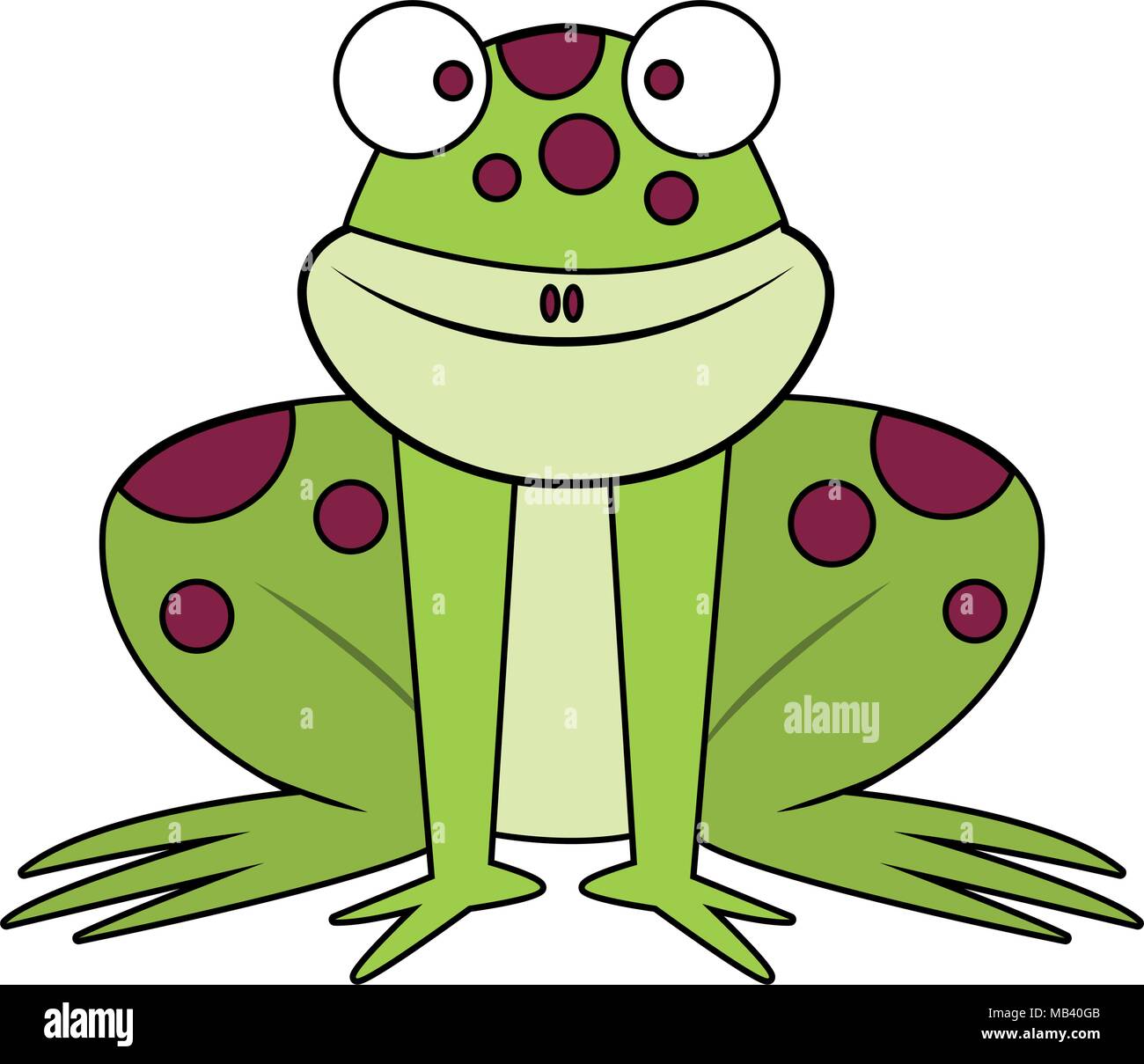 Frog cartoon isolated Stock Vector Image & Art - Alamy
