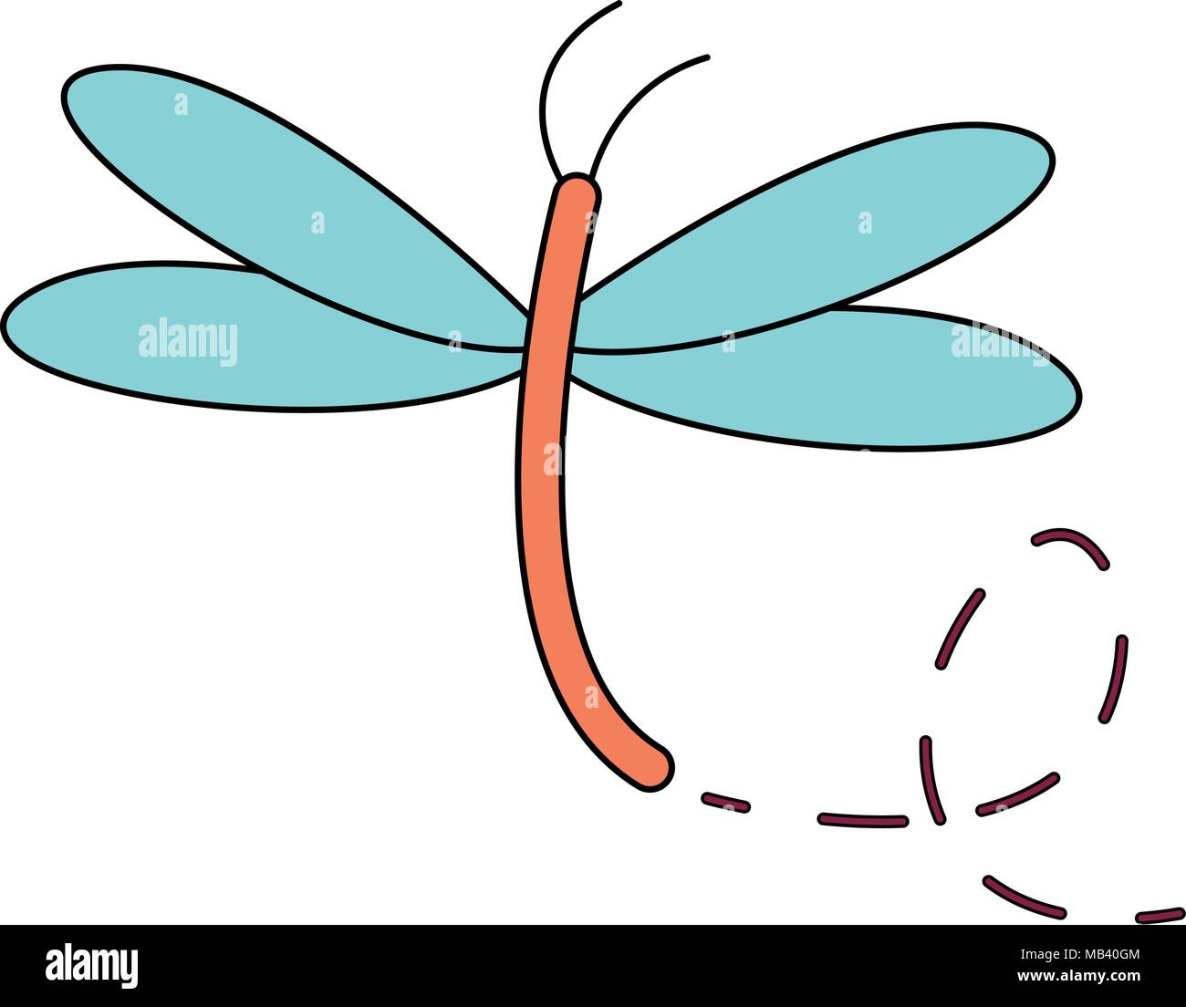 Dragon fly cartoon Stock Vector Image & Art - Alamy