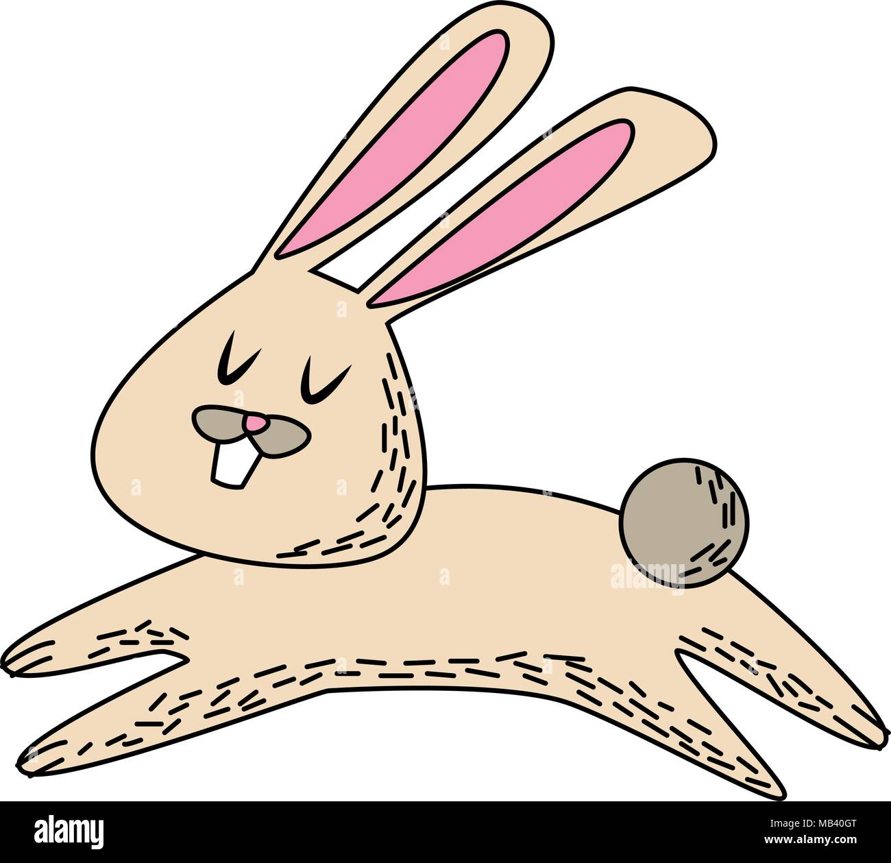 Cute rabbit cartoon Stock Vector Image & Art - Alamy