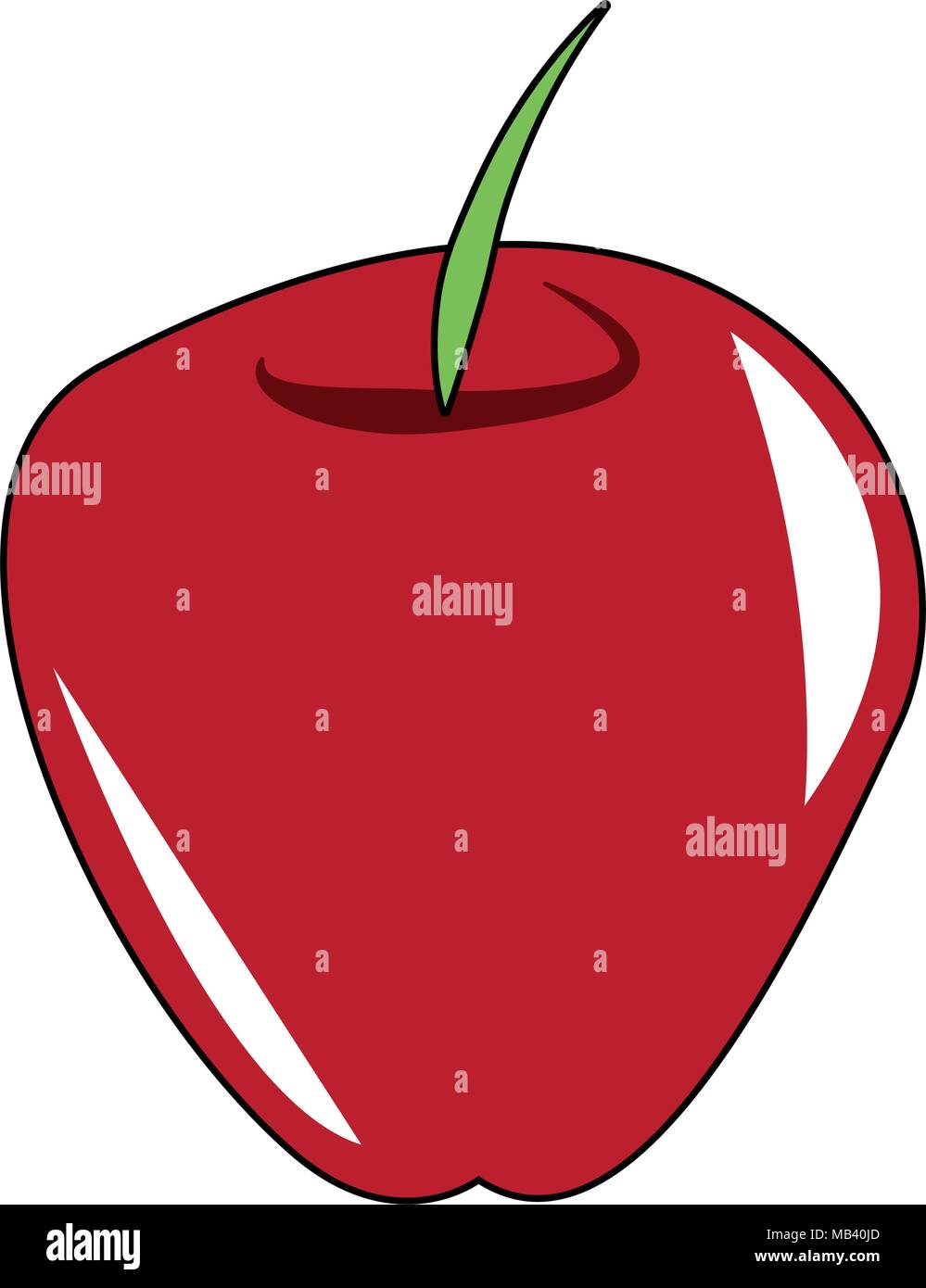 Apple cartoon isolated Stock Vector Image & Art - Alamy