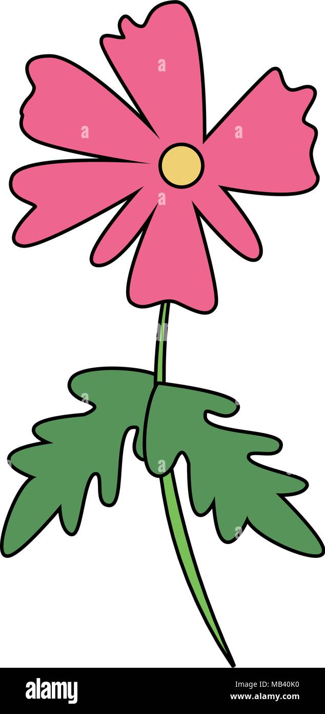 Beautiful flower cartoon Stock Vector Image & Art - Alamy