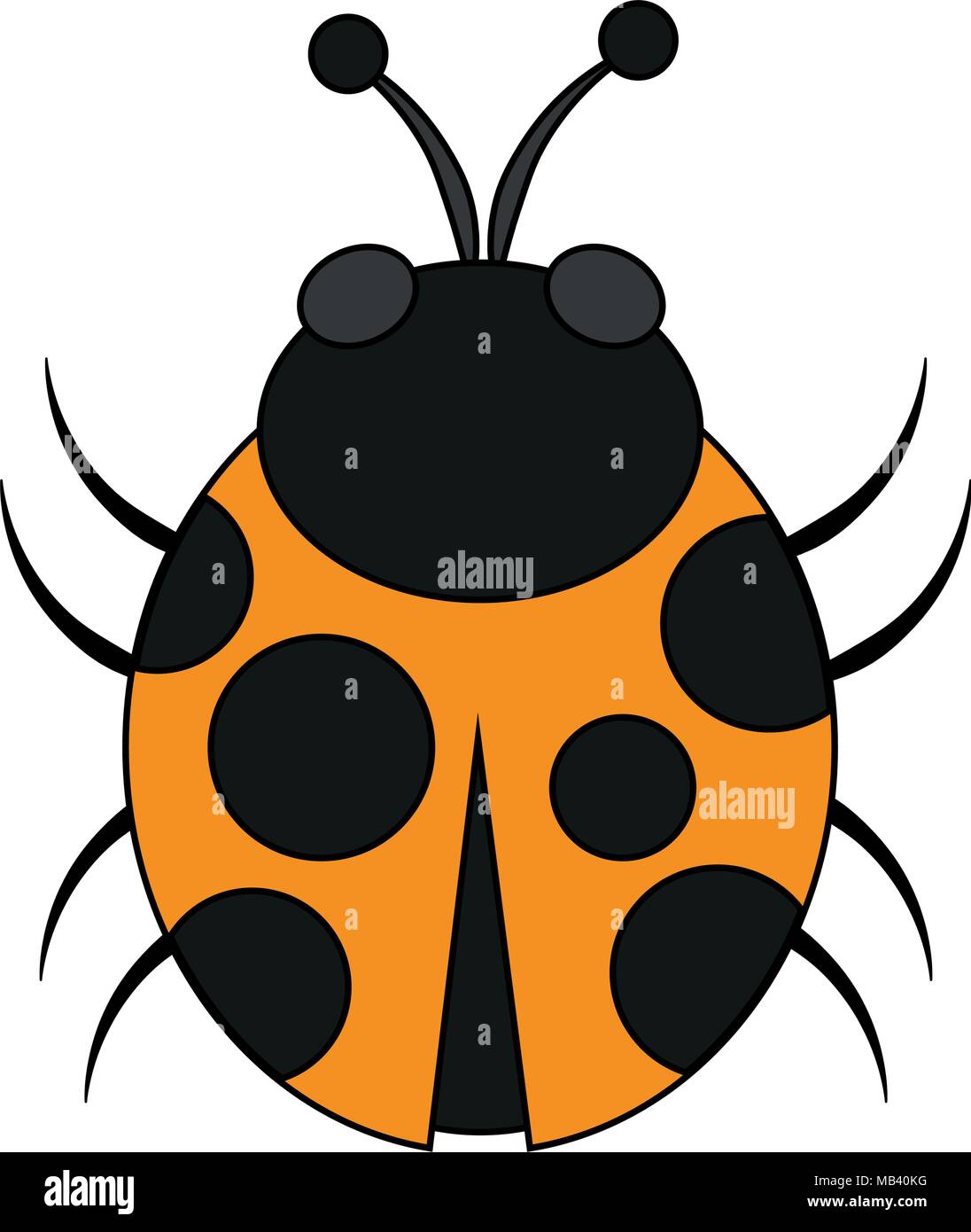 Ladybug cartoon isolated Stock Vector Image & Art - Alamy