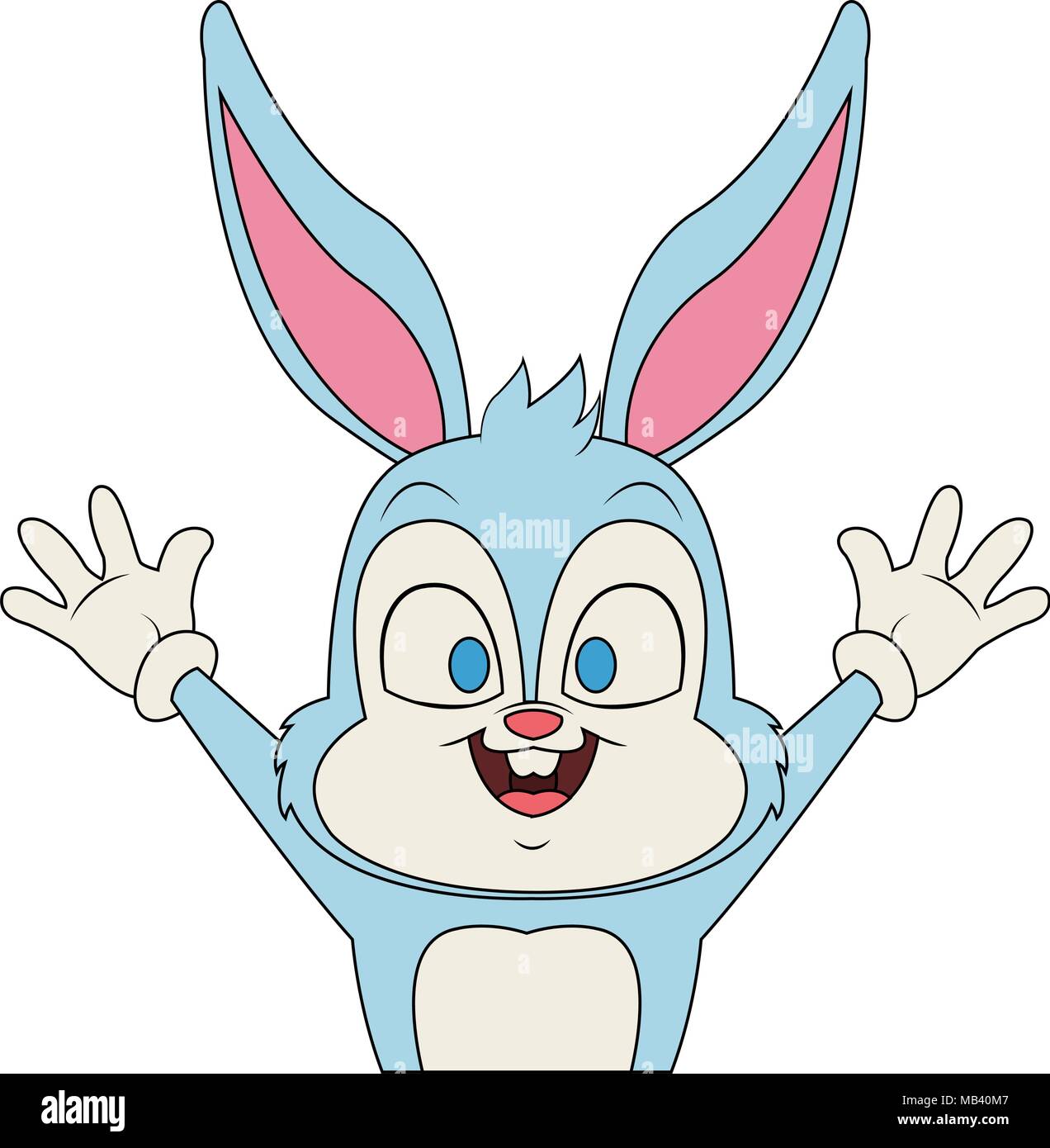Cute rabbit cartoon Stock Vector Image & Art - Alamy
