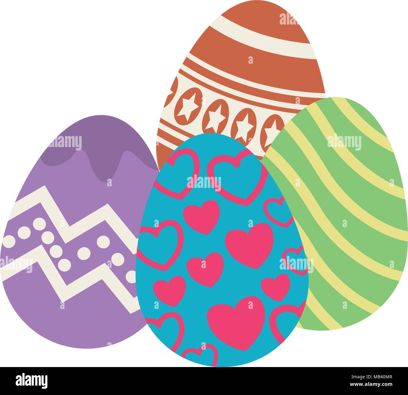 Easter eggs cartoons Stock Vector Image & Art - Alamy