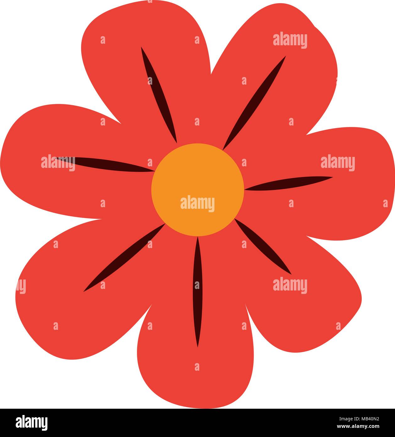 Beautiful flower cartoon Stock Vector Image & Art - Alamy