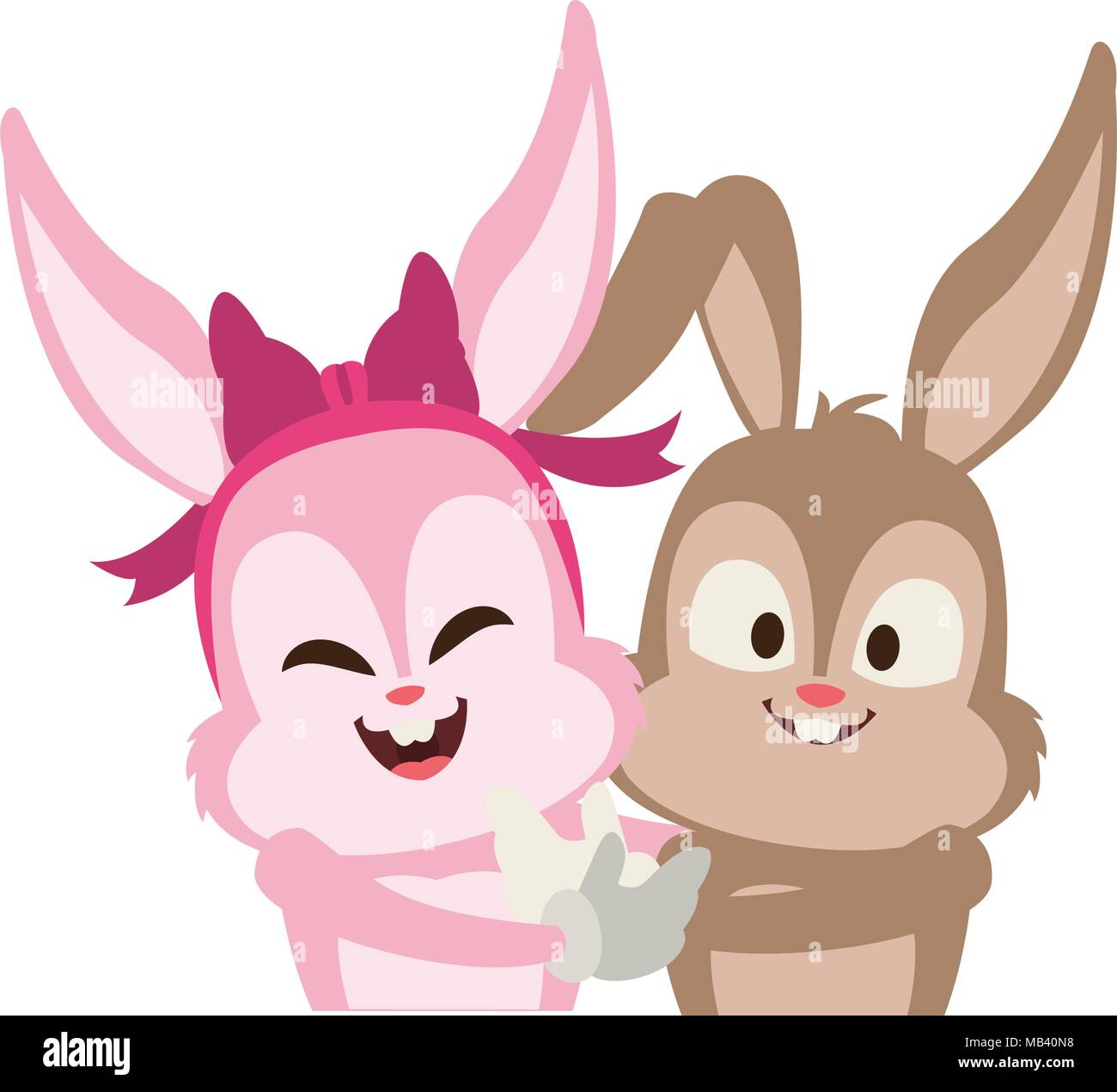 Beatiful rabbits cartoons Stock Vector Image & Art - Alamy