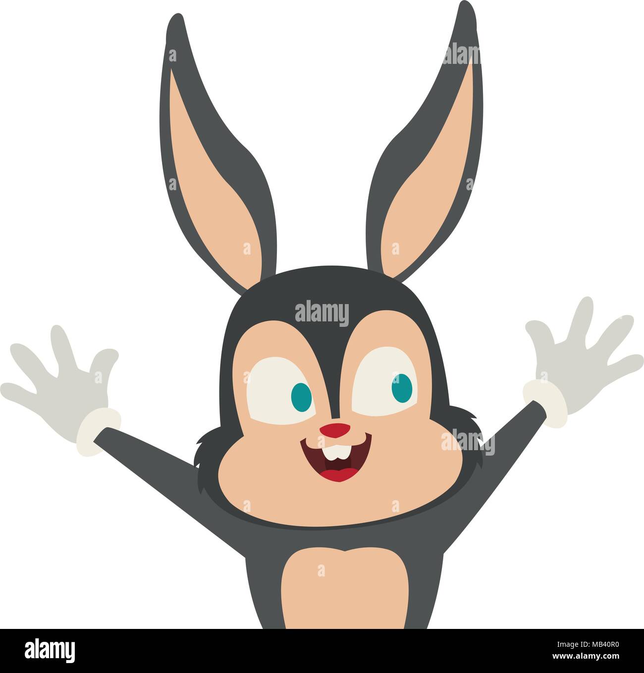 Cute rabbit cartoon Stock Vector Image & Art - Alamy