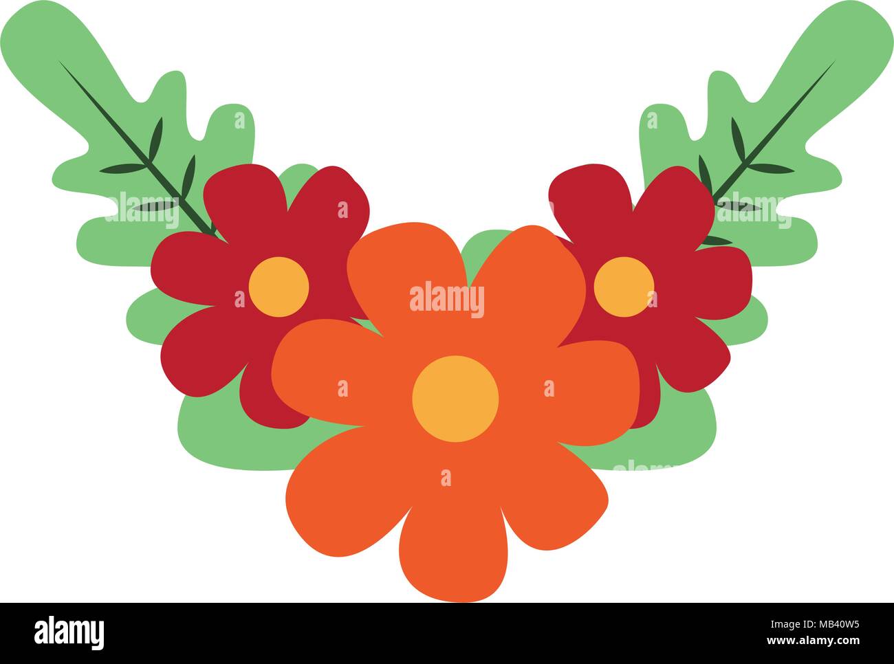 Beautiful flower cartoon Stock Vector Image & Art - Alamy