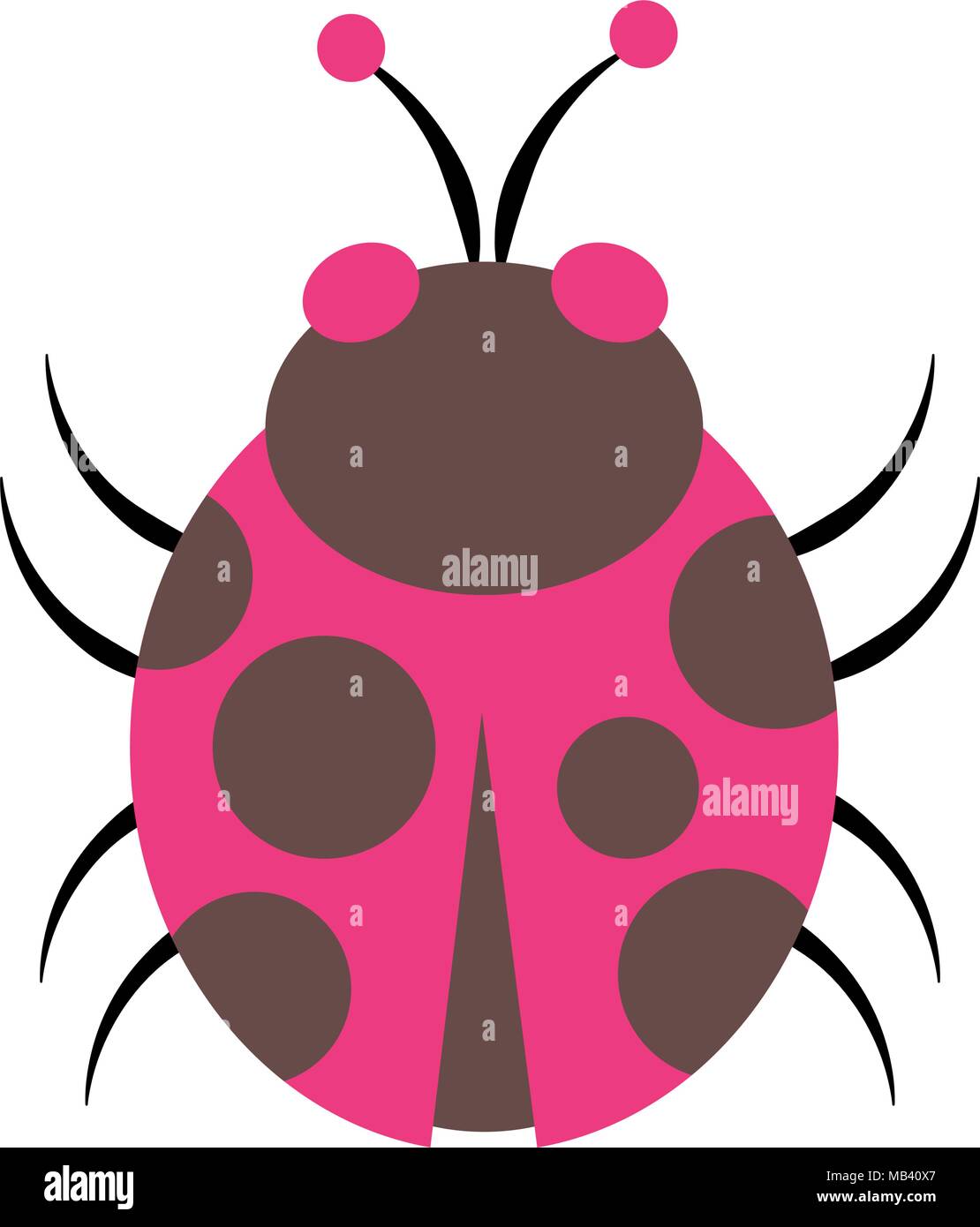 Ladybug cartoon isolated Stock Vector Image & Art - Alamy