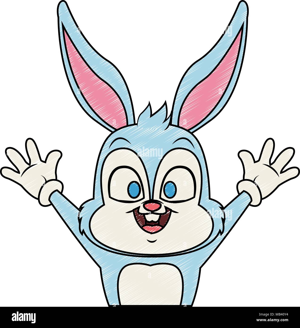 Cute rabbit cartoon Stock Vector Image & Art - Alamy