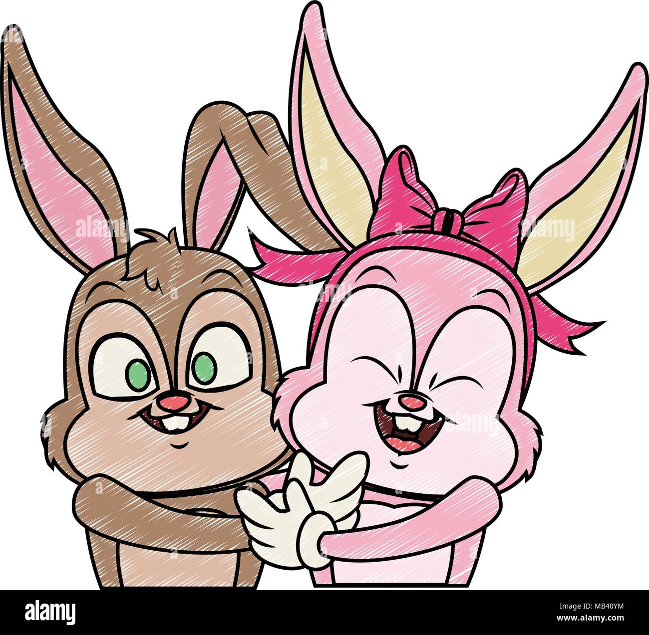 Beatiful rabbits cartoons Stock Vector Image & Art - Alamy