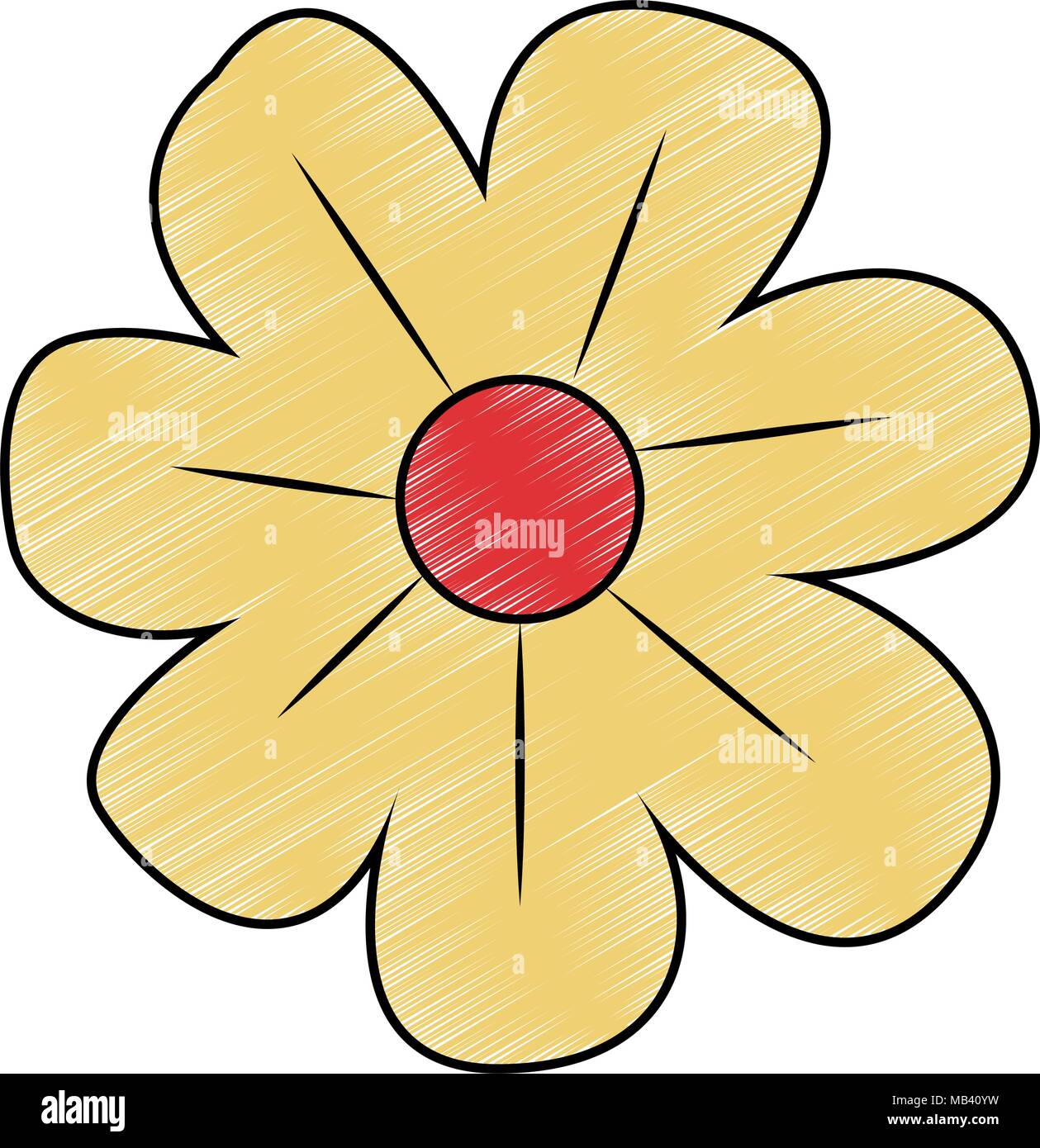 Beautiful flower cartoon Stock Vector Image & Art - Alamy