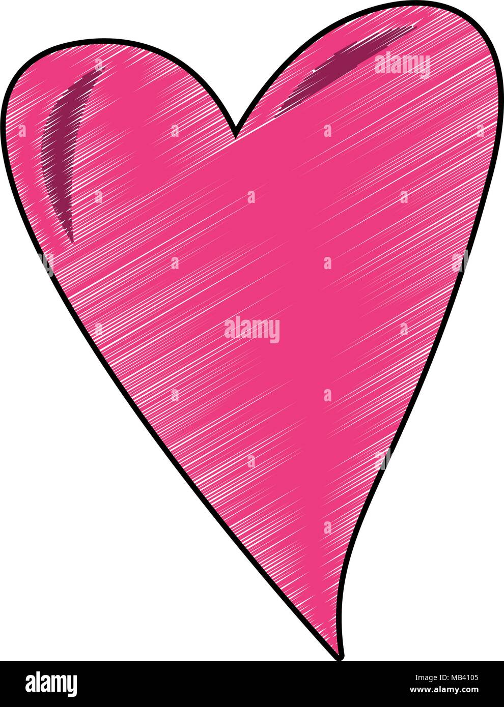 Lovely heart cartoon Stock Vector Image & Art - Alamy
