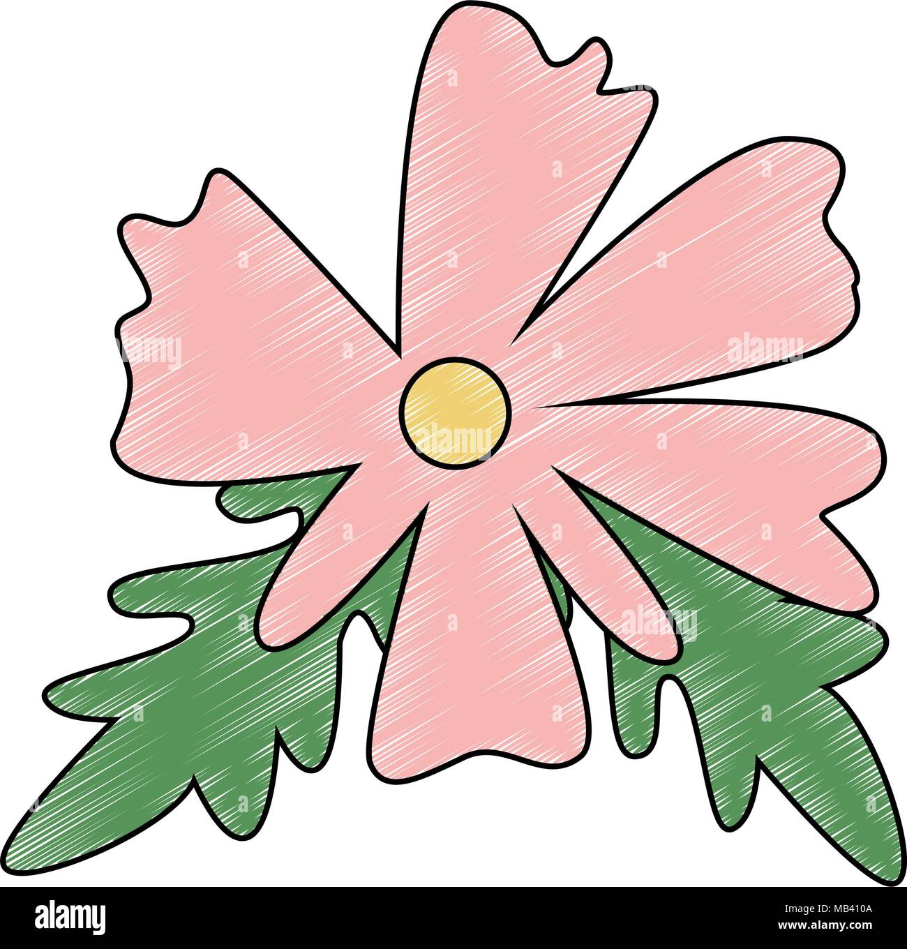Beautiful flower cartoon Stock Vector Image & Art - Alamy
