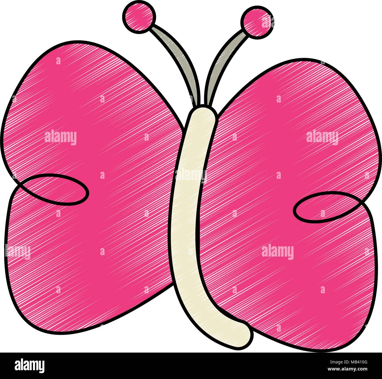 Butterfly cartoon isolated Stock Vector Image & Art - Alamy