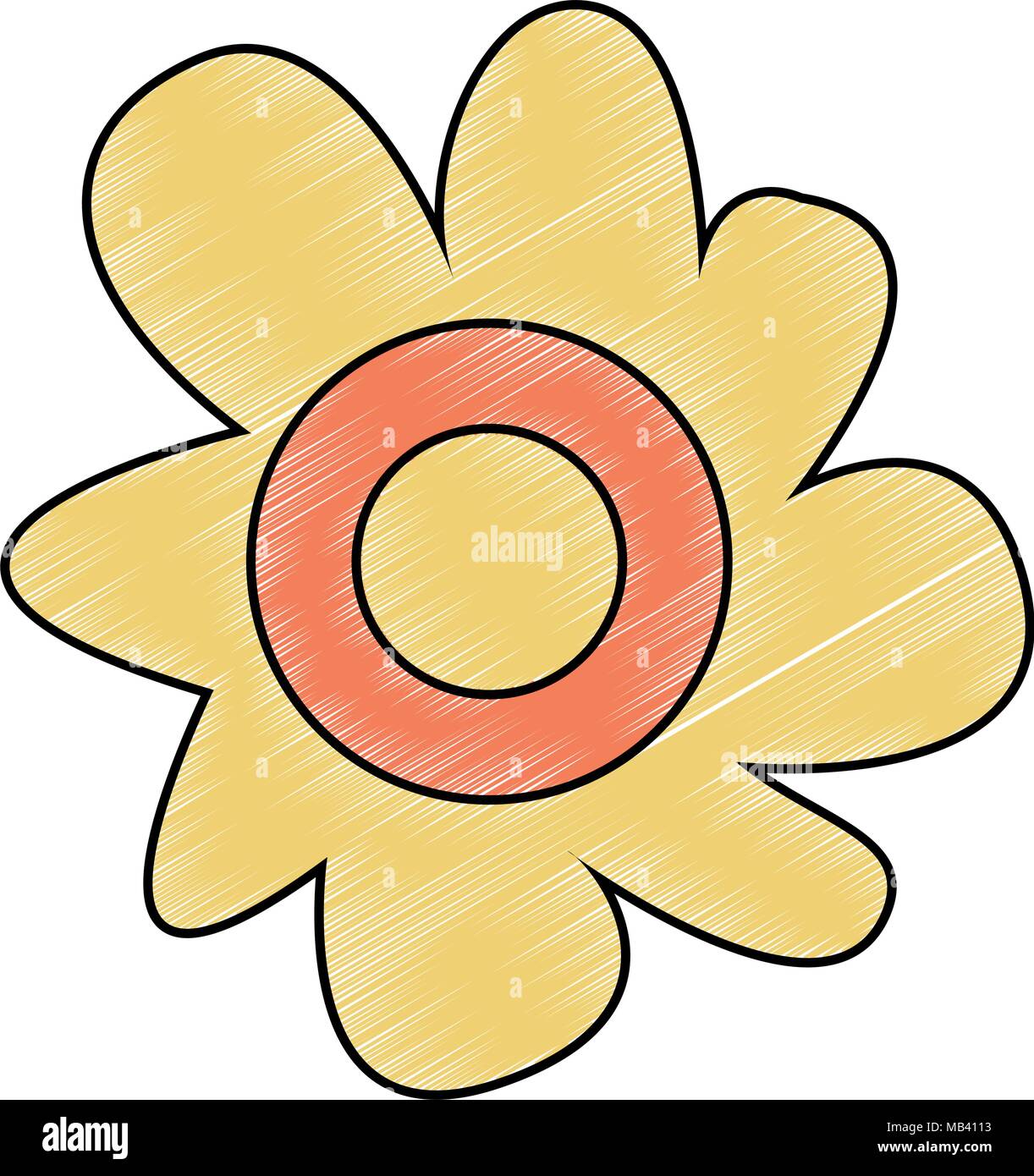 Beautiful flower cartoon Stock Vector Image & Art - Alamy