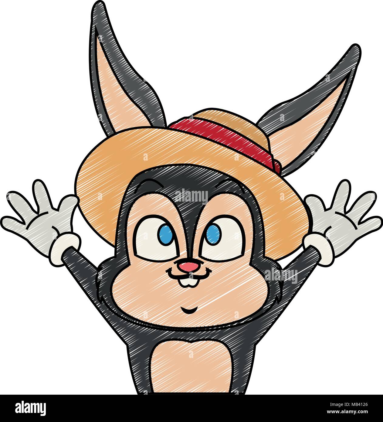 Cute rabbit cartoon Stock Vector Image & Art - Alamy