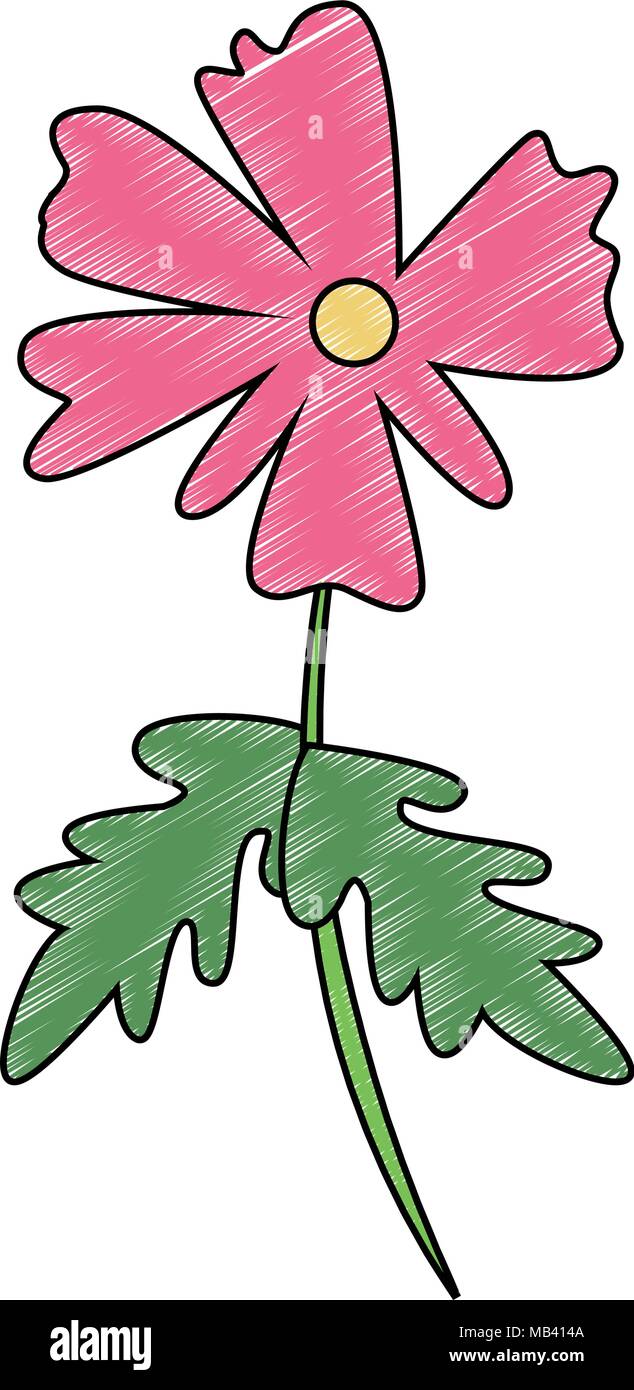 Beautiful flower cartoon Stock Vector Image & Art - Alamy