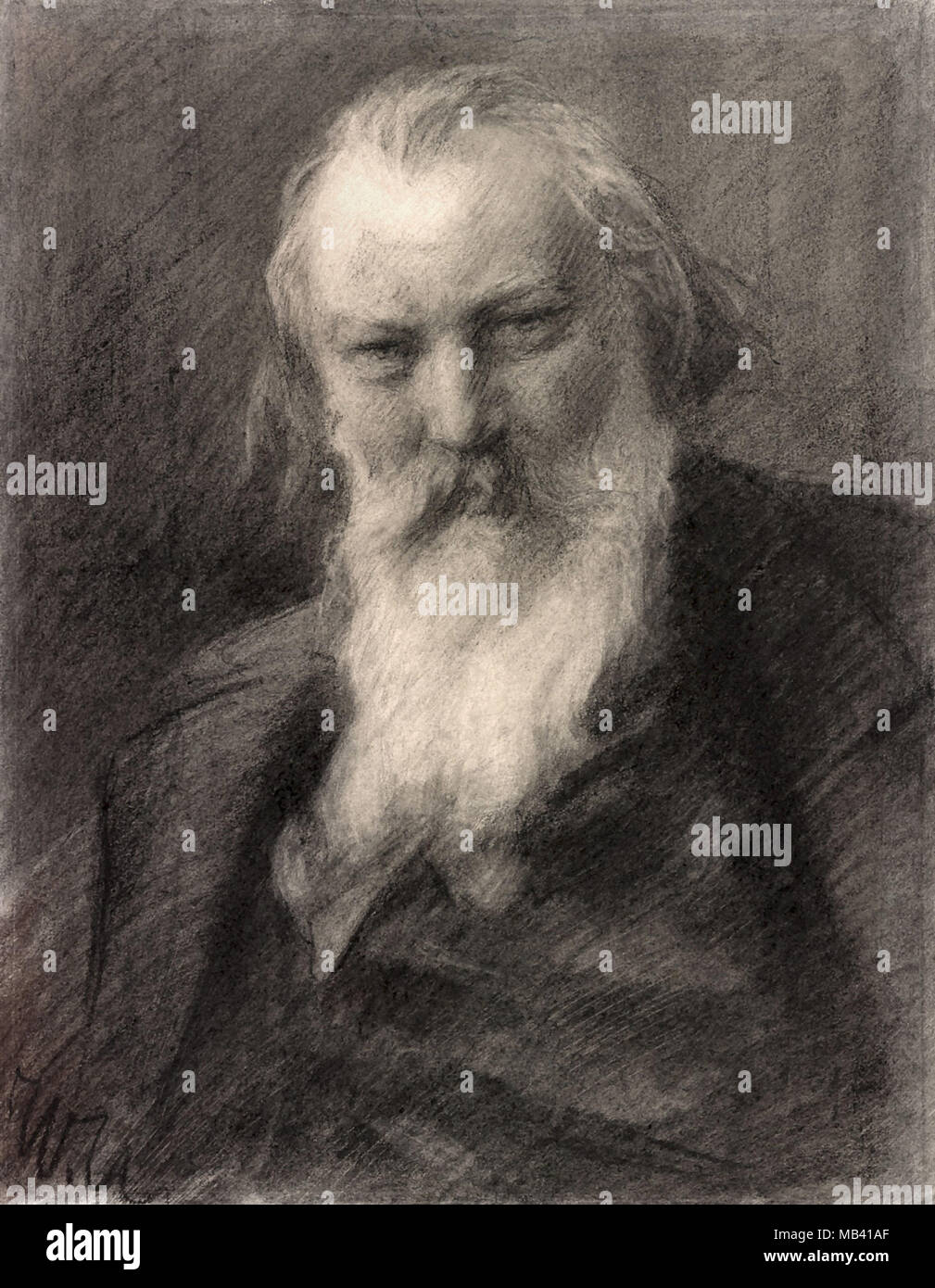 19th century brahms portrait hi-res stock photography and images - Alamy