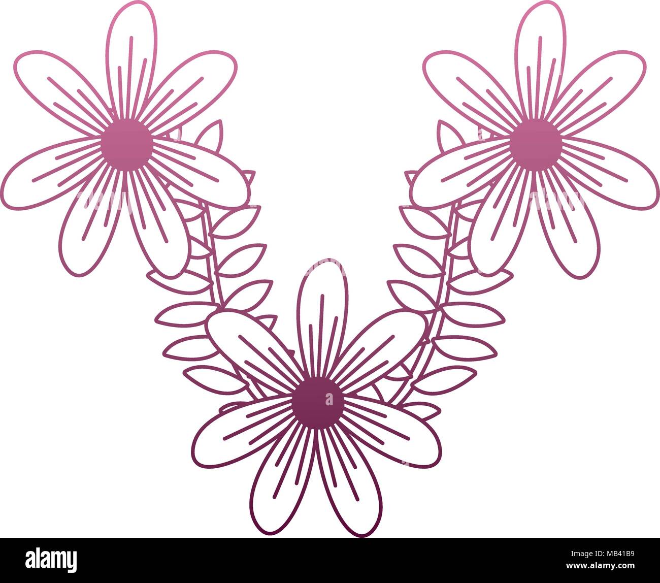 Beautiful flowers cartoon Stock Vector Image & Art - Alamy