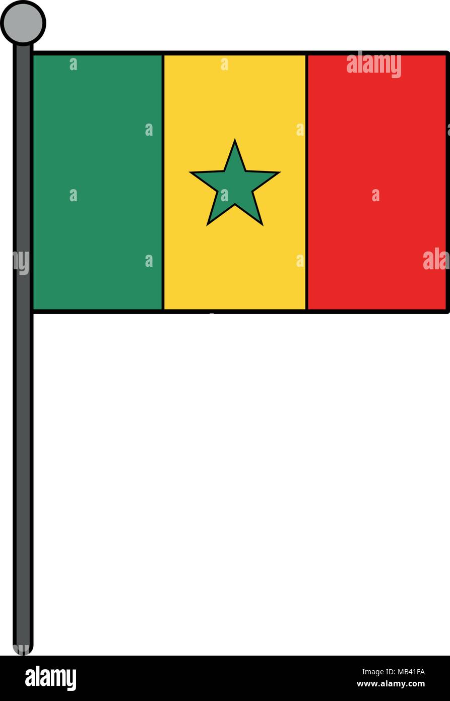 Senegal national flag Stock Vector Image & Art - Alamy