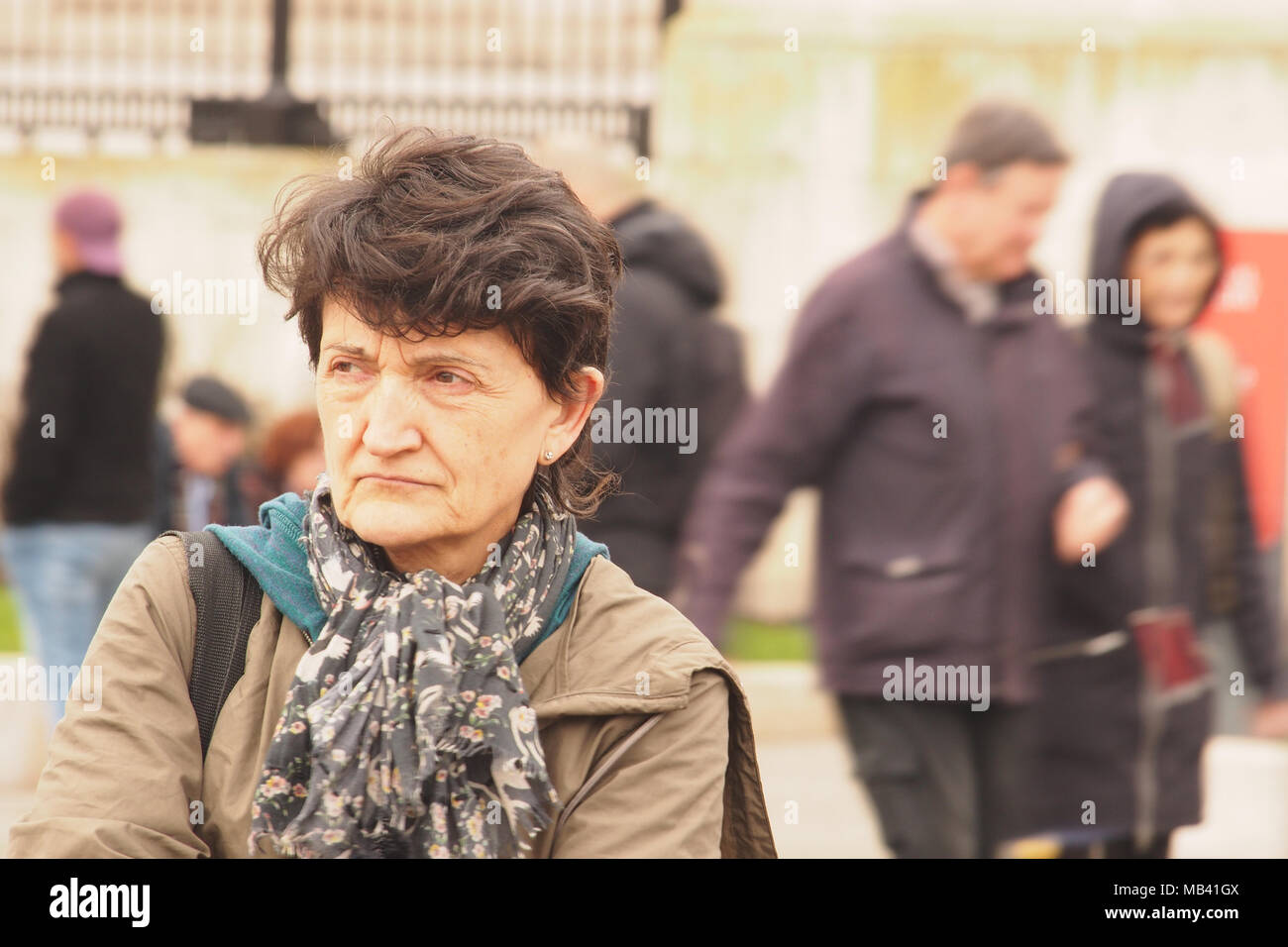 Pensioner miserable hi-res stock photography and images - Alamy