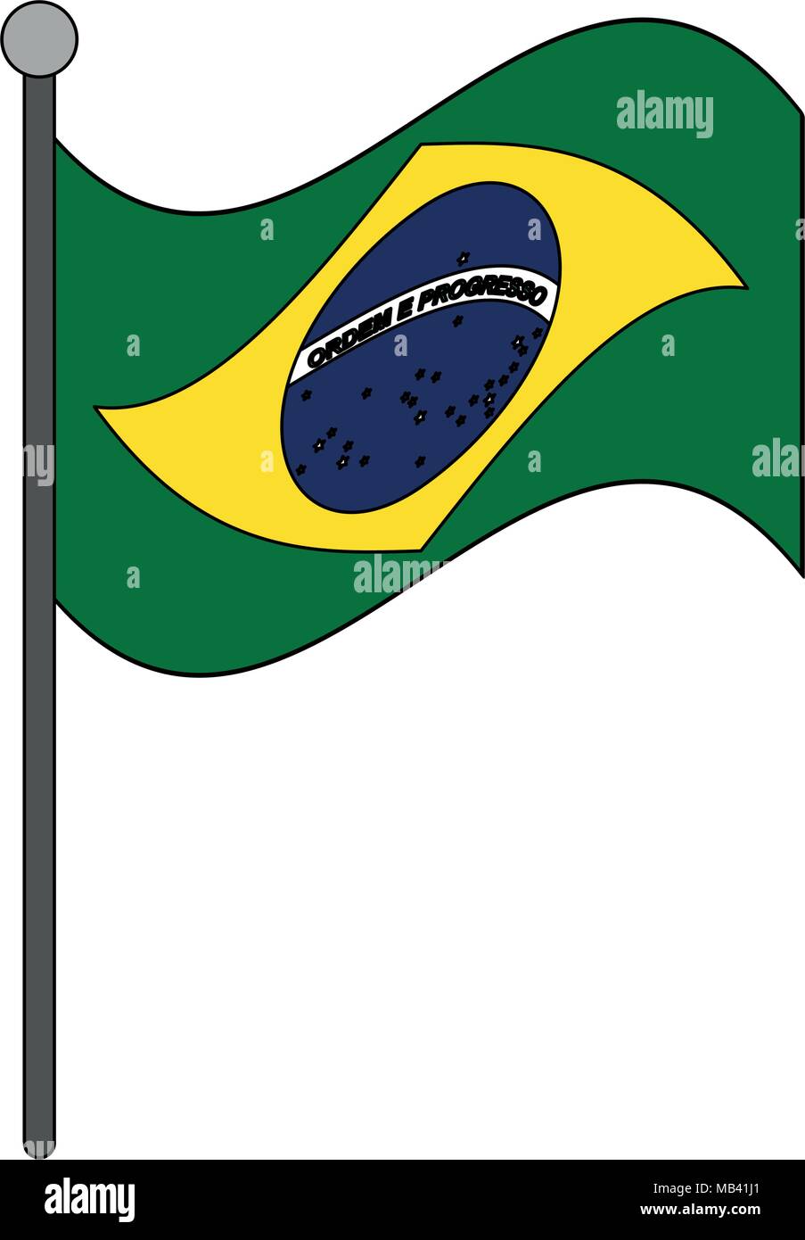 Brazil national flag Stock Vector Image & Art - Alamy