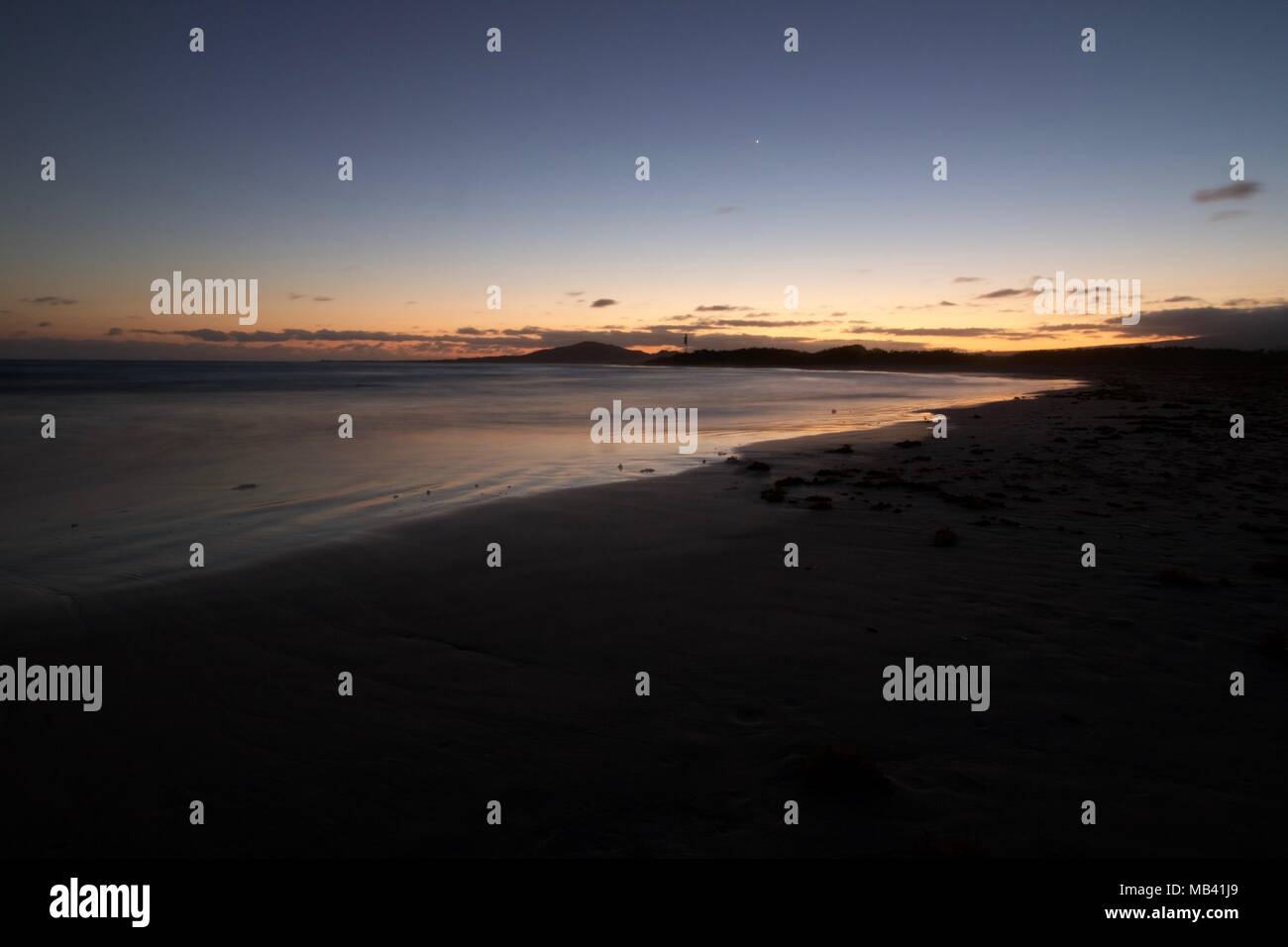 Sunset at Isabela Island in the Galapagos Stock Photo - Alamy