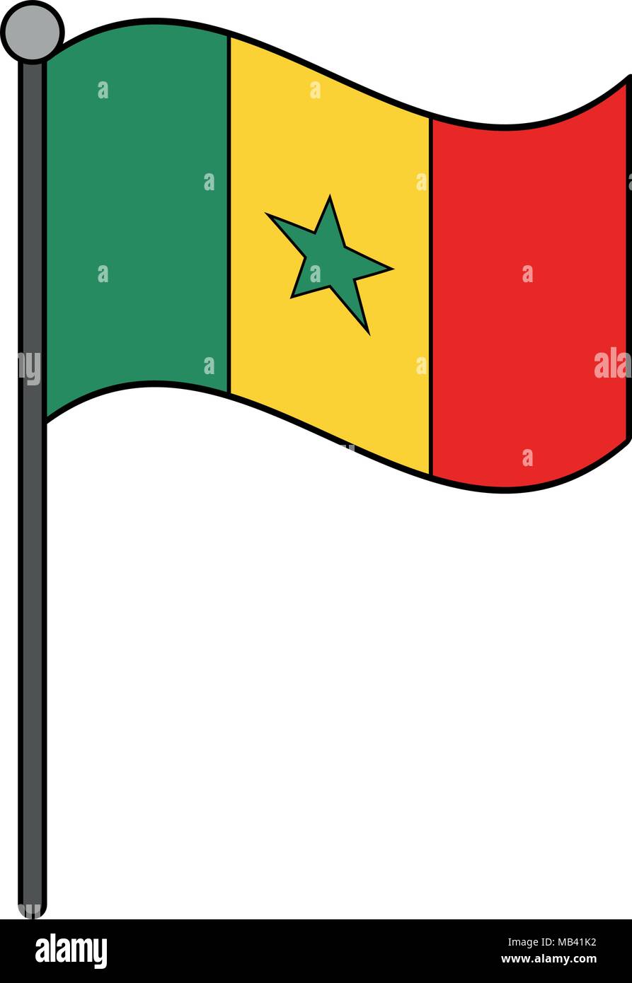 Senegal national flag Stock Vector Image & Art - Alamy