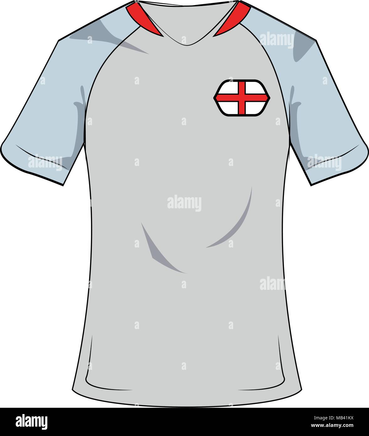 England football shirt Stock Vector Images - Alamy