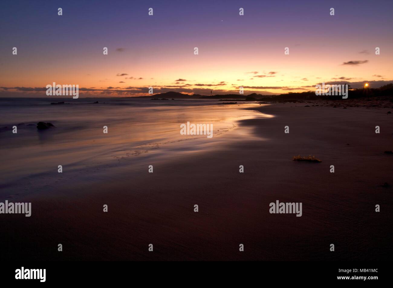 Sunset beach in isabela galapagos hi-res stock photography and images ...