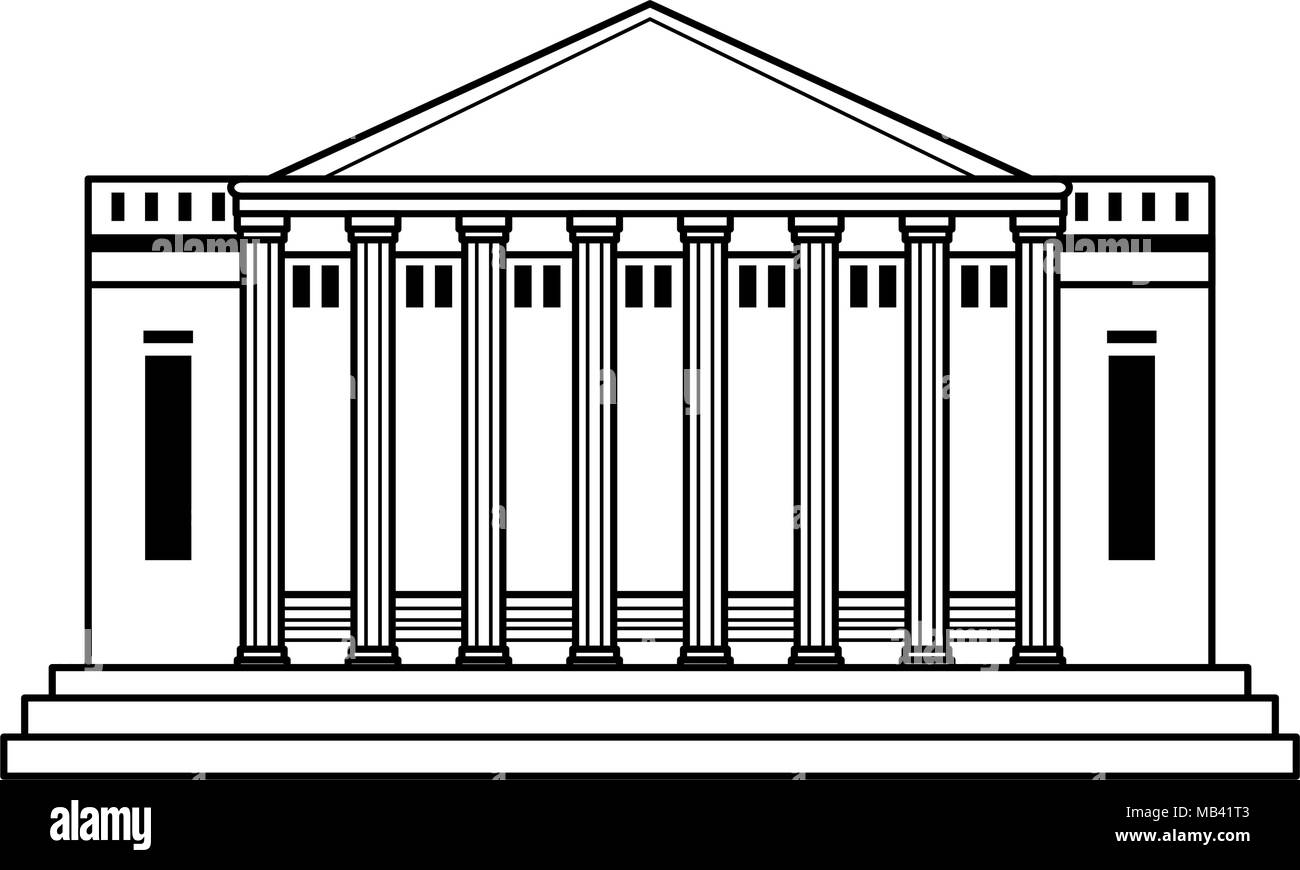 Classic building with columns Stock Vector Image & Art - Alamy