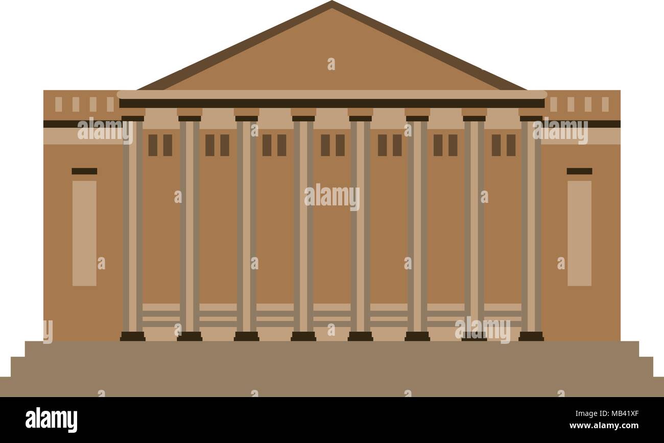Classic building with columns Stock Vector Image & Art - Alamy