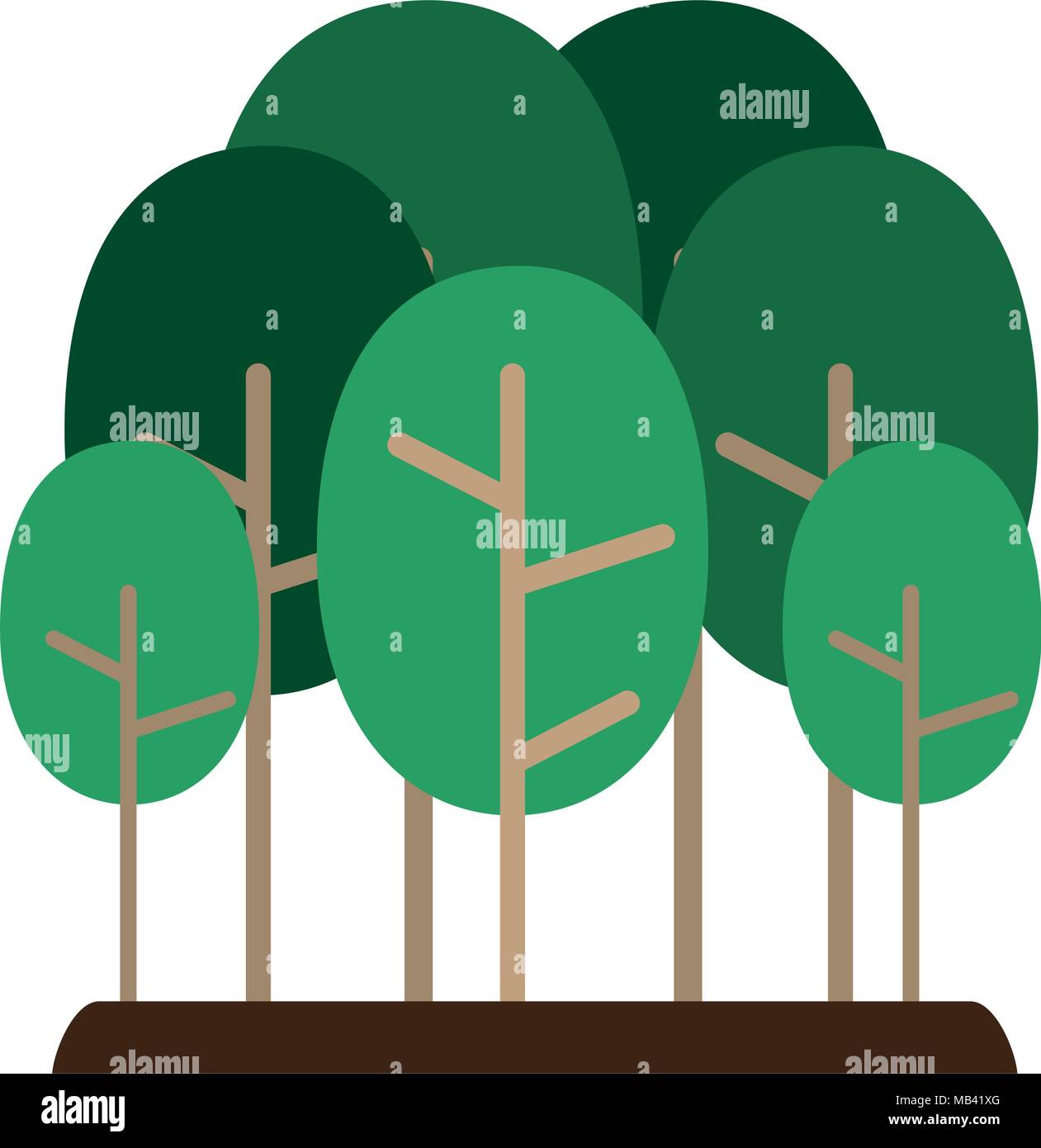 Trees nature cartoons Stock Vector Image & Art - Alamy