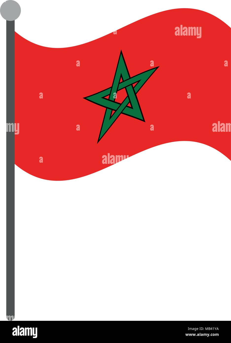 Morocco national flag Stock Vector Image & Art - Alamy