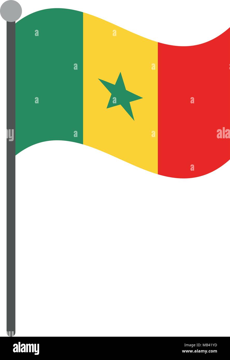 Senegal national flag Stock Vector Image & Art - Alamy