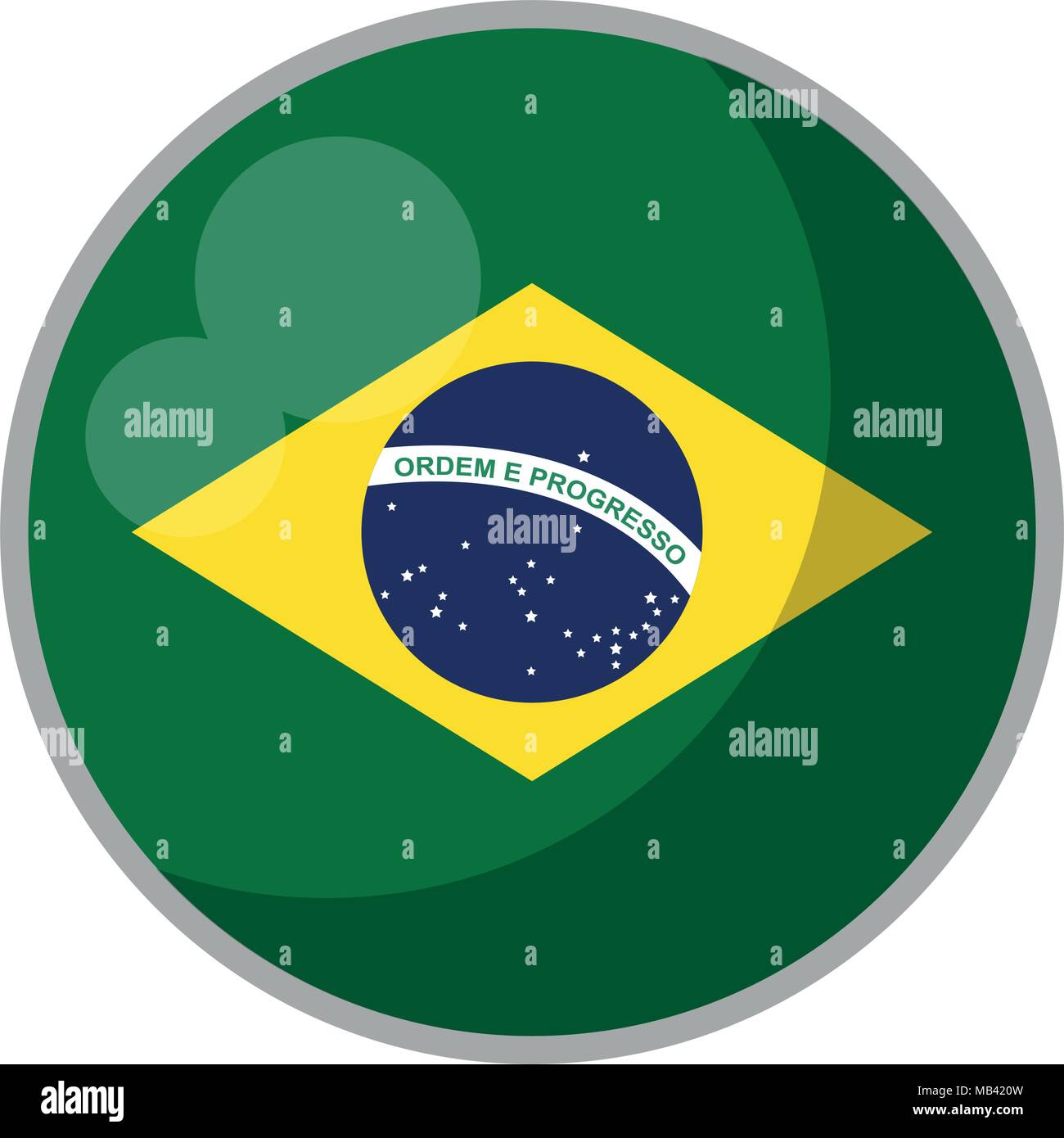 Brazil round flag Stock Vector Image & Art - Alamy