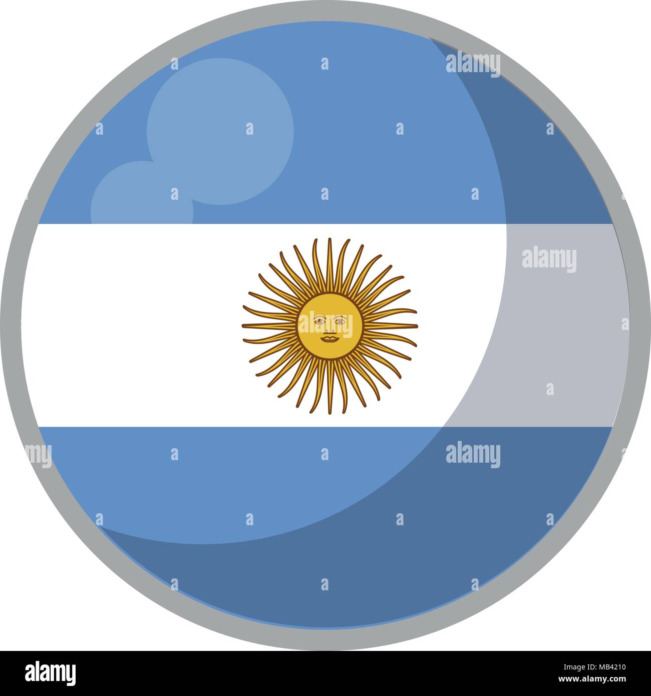 Argentina flag circle Stock Vector Images - Alamy