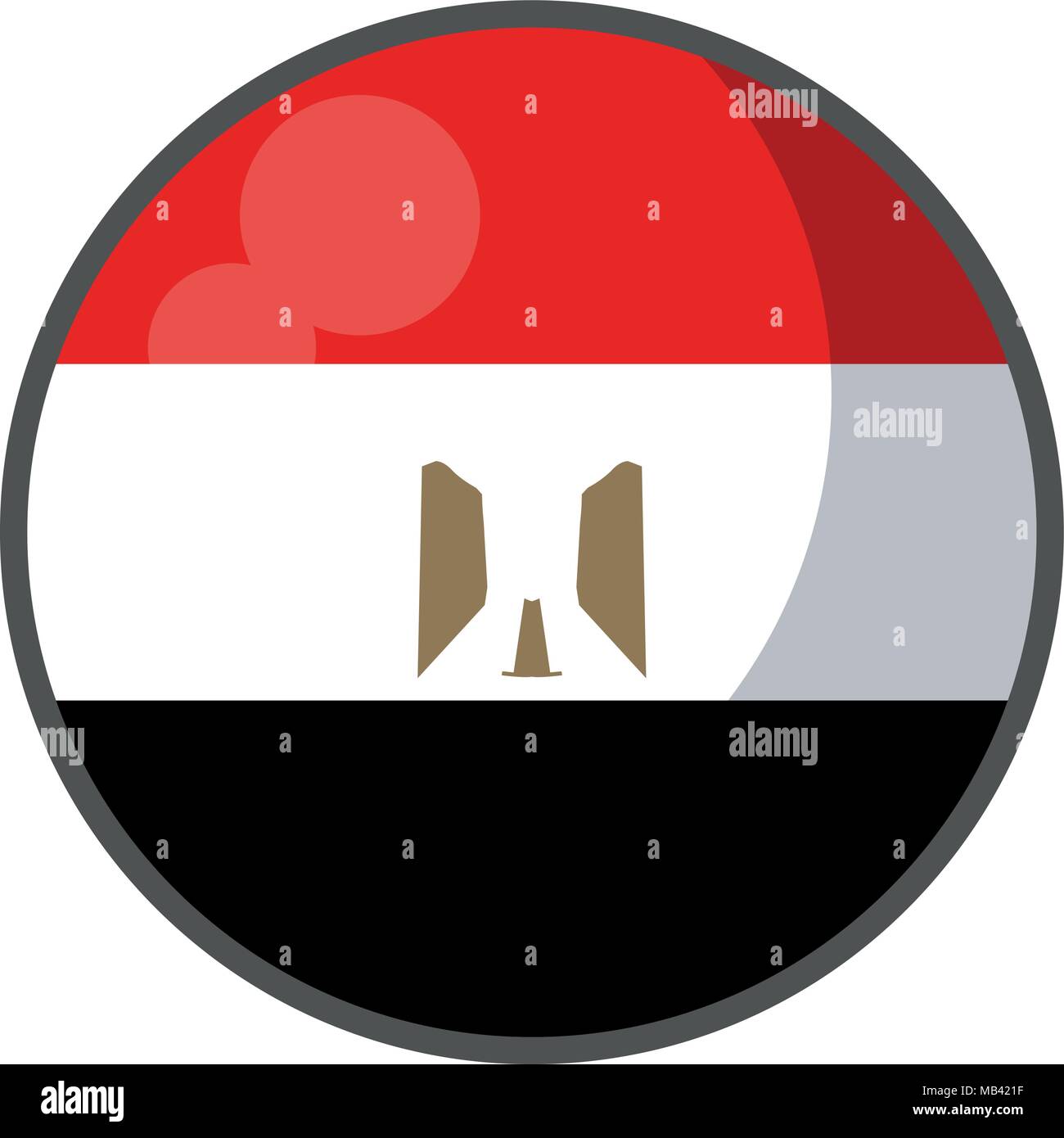 Egypt round flag Stock Vector Image & Art - Alamy
