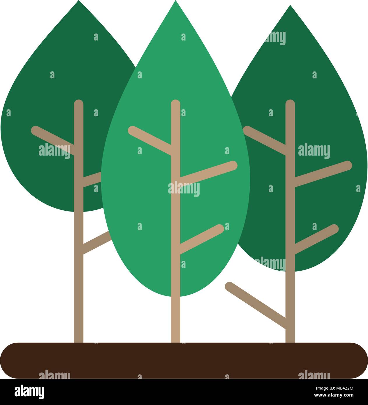 Trees nature cartoons Stock Vector Image & Art - Alamy