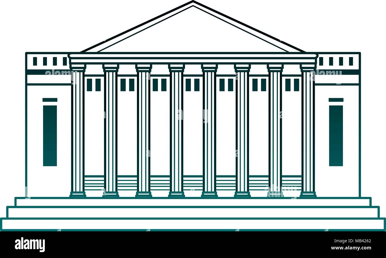 Classic building with columns Stock Vector Image & Art - Alamy