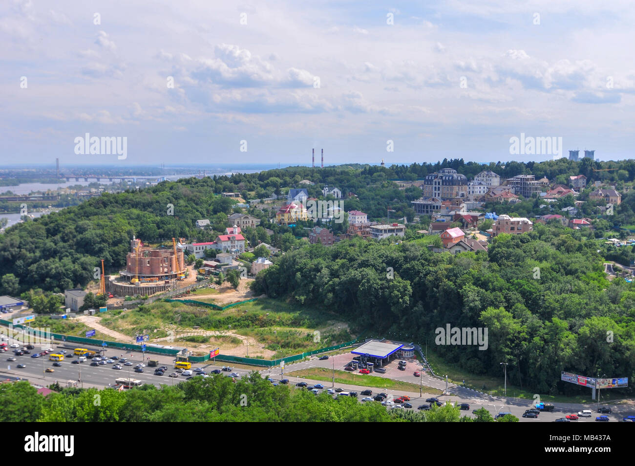 Scenic panoramic view of Kiev, Ukraine on a sunny day Stock Photo - Alamy