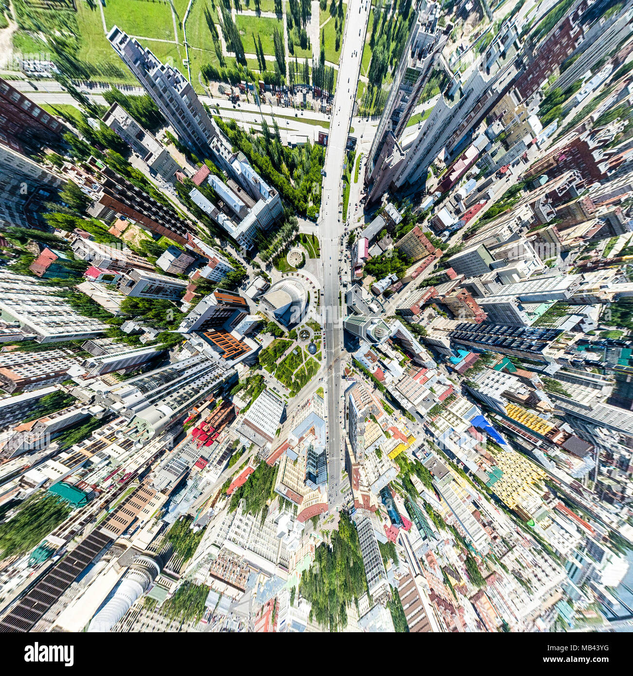 New york city aerial view hi-res stock photography and images - Alamy