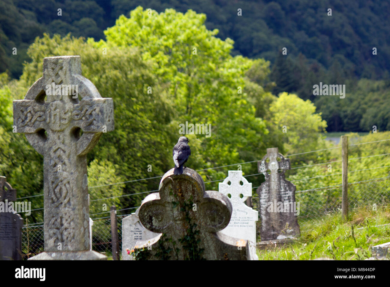 Glendalough, Irish monastery Stock Photo - Alamy