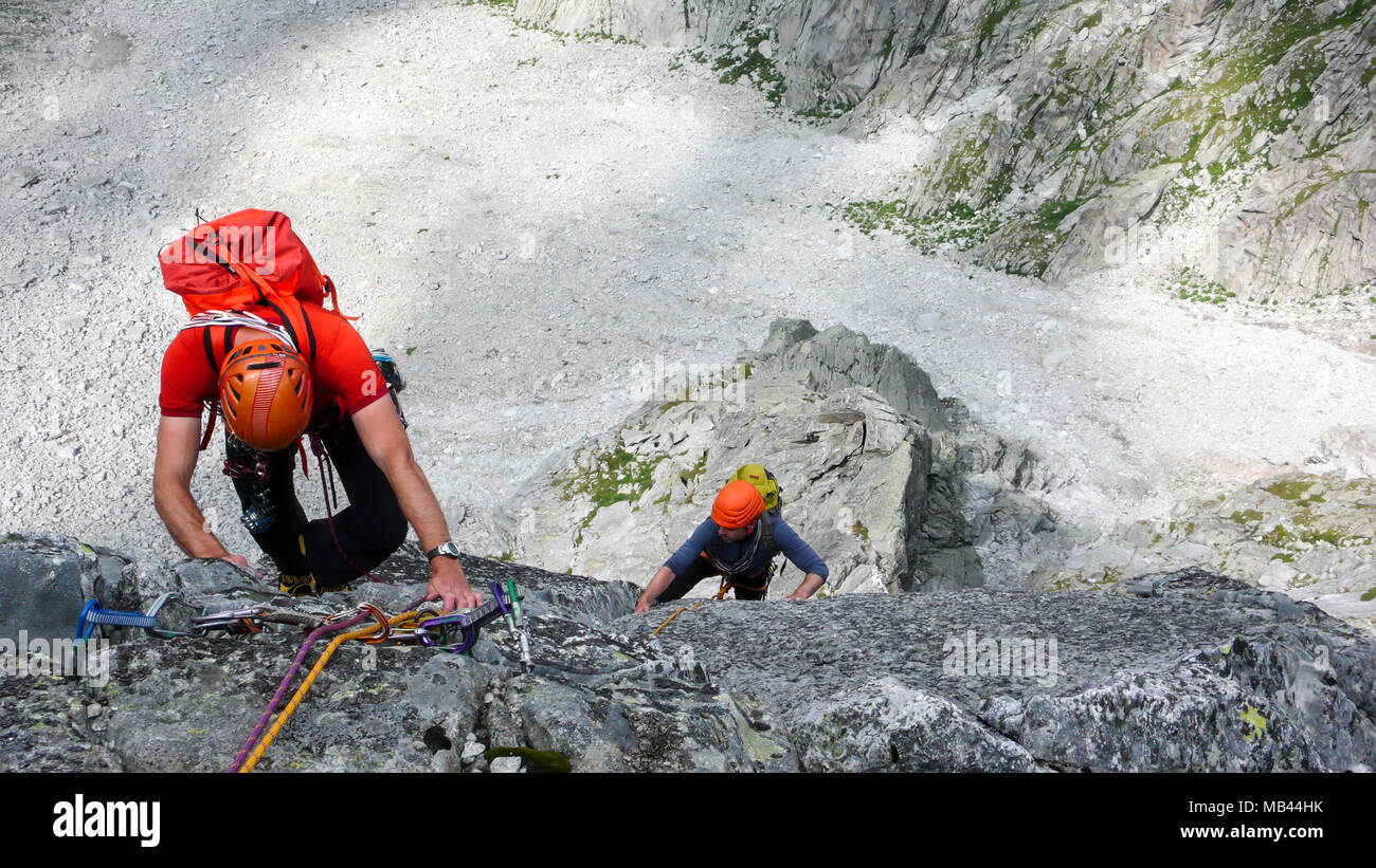 Two men climbing hi-res stock photography and images - Alamy