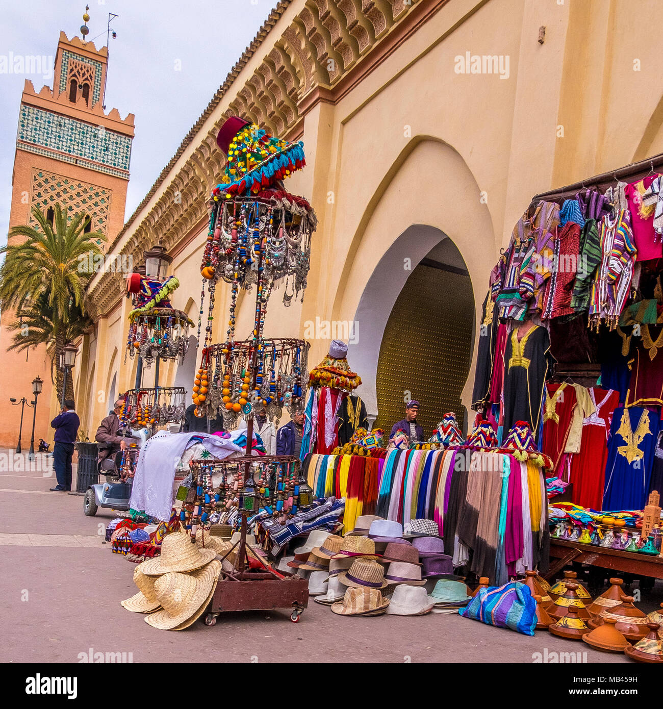market stall on streets of marrakesh, morocco Stock Photo - Alamy