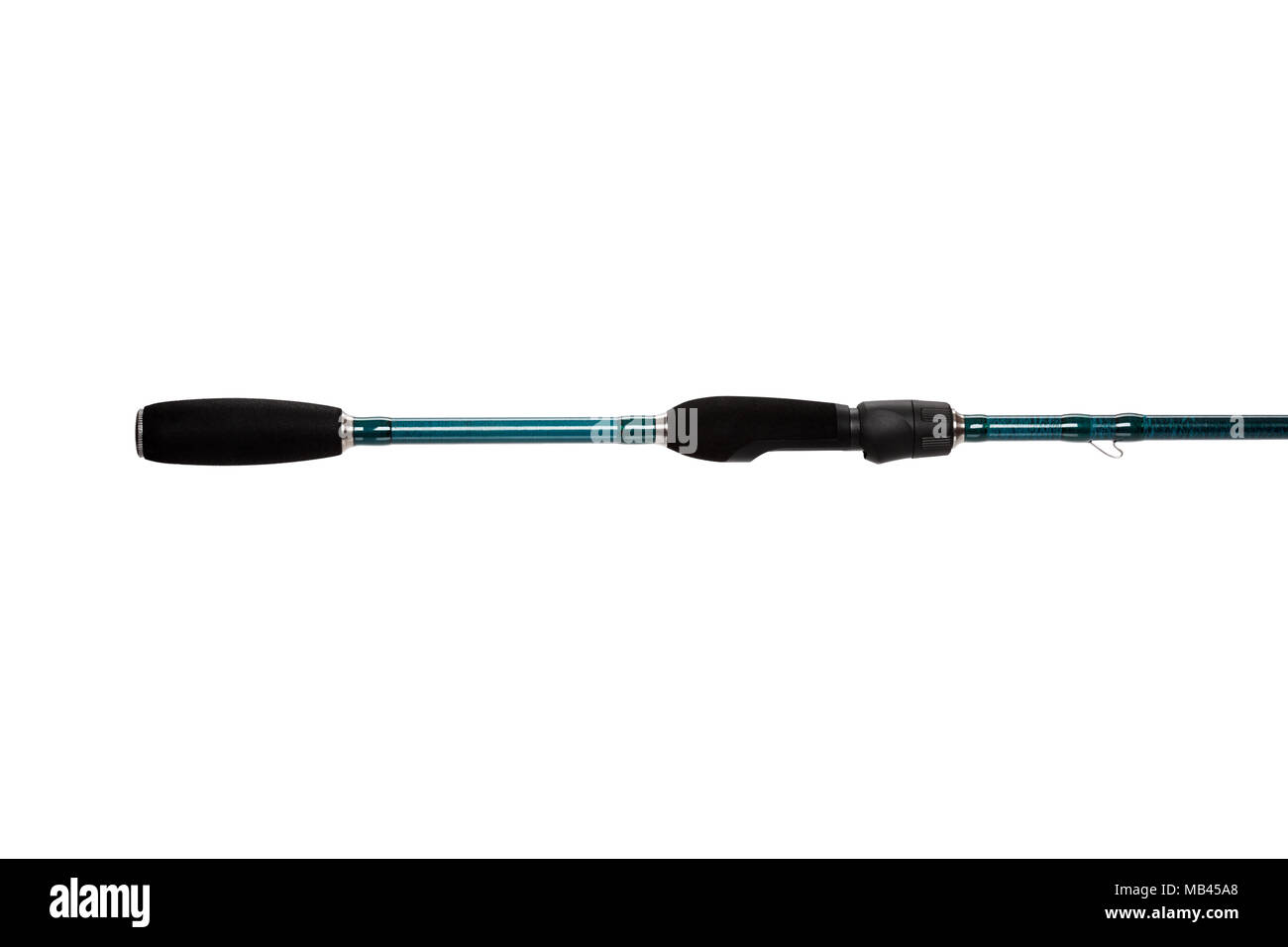 Fishing rod on white background Stock Photo - Alamy