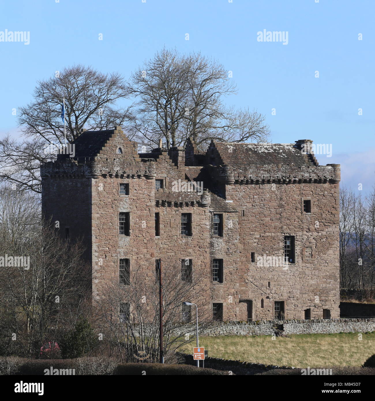 Exterior of Huntingtower Castle Scotland April 2018 Stock Photo - Alamy