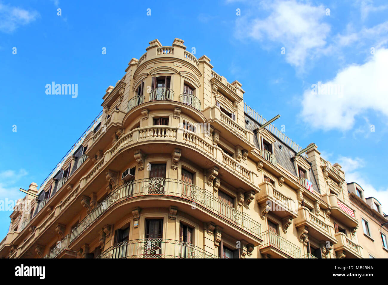 Building facade of great architectural interest in the city of ...